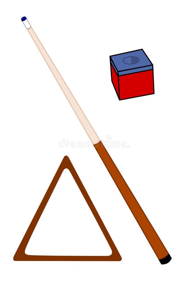 Cue Stick stock vector. Illustration of rack, billiard - 7689726