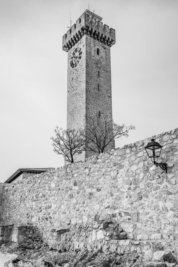 Mangana Tower in Cuenca, Castile-La Mancha, Spain Stock Photo - Image ...