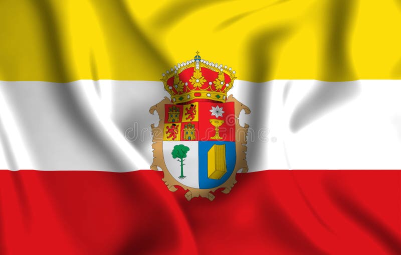 Cuenca flag illustration stock illustration. Illustration of state ...