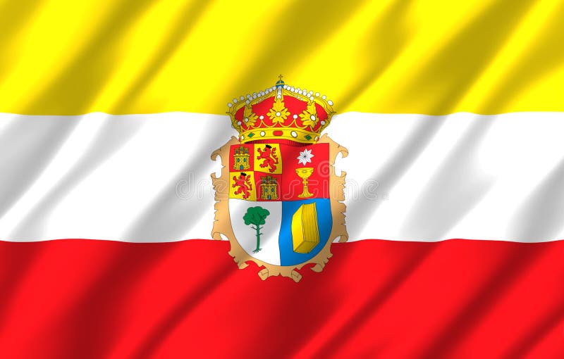 Cuenca Realistic Flag Illustration. Stock Illustration - Illustration ...