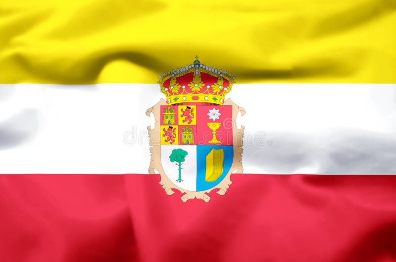 Cuenca Realistic Flag Illustration. Stock Illustration - Illustration ...