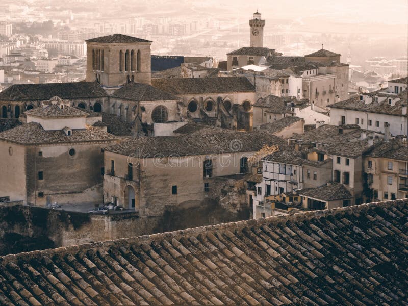 Cuenca Old Town View from Above Stock Photo - Image of architecture ...