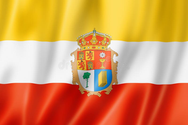 Cuenca Province Flag, Spain Stock Illustration - Illustration of ...