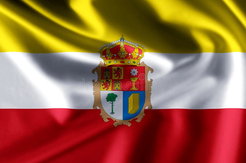 Cuenca Realistic Flag Illustration. Stock Illustration - Illustration ...