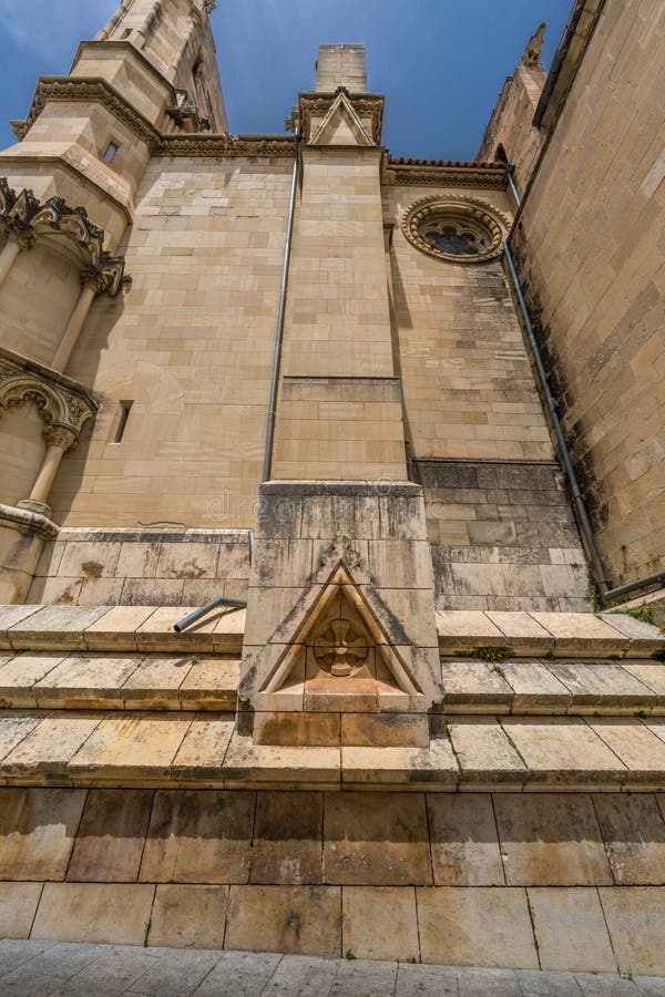 Side View of Cuenca Cathedral Editorial Photography - Image of castille ...