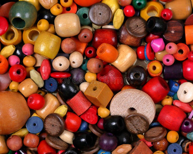 Cuentas, Muchos Colores, Muchas Formas Foto de archivo - Imagen de ...