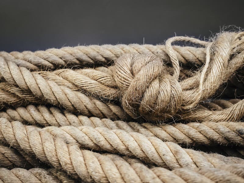 Cuerda De Barco Con El Nudo Texturizado Imagen de archivo - Imagen de ...