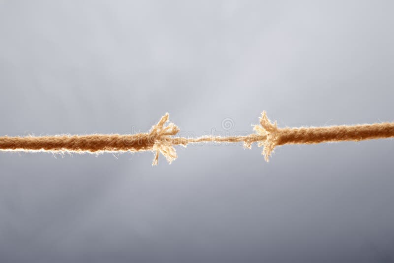 Cuerda deshilachándose foto de archivo. Imagen de emocional - 133455964