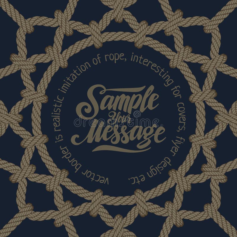 Cuerda realista del vector ilustración del vector. Ilustración de arte ...