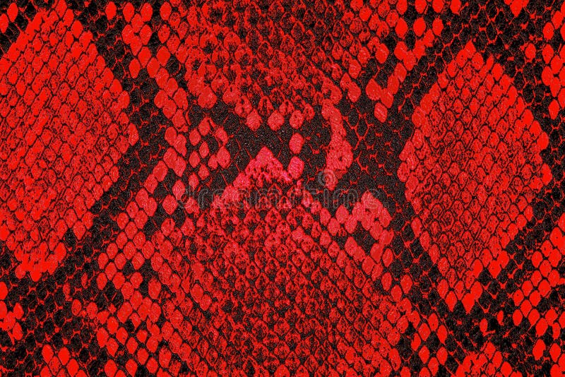 Cuero Piton Rojo Como Fondo. Fondo De Piel De Serpiente Roja Imagen de ...