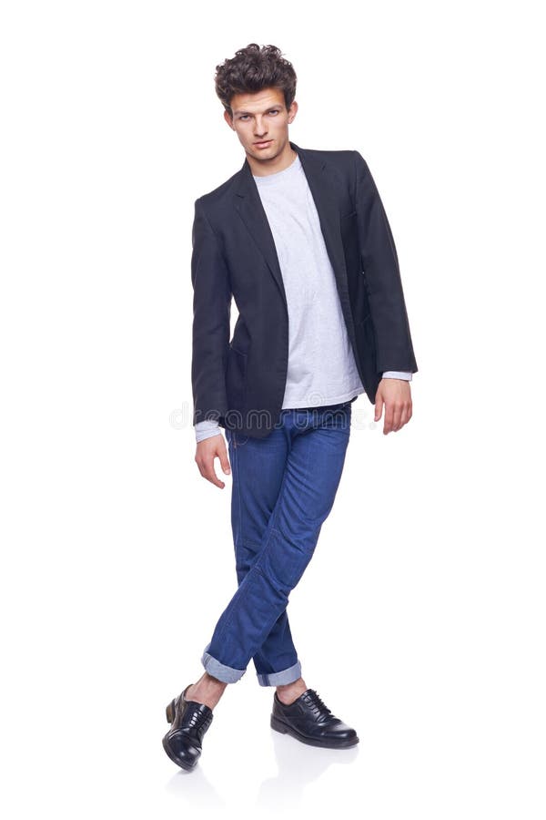 Cuerpo Completo De Un Hombre De La Moda Foto de archivo - Imagen de ...