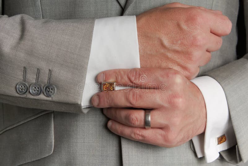 Cuff link Adjustment stock photo. Image of body, texture - 19454006