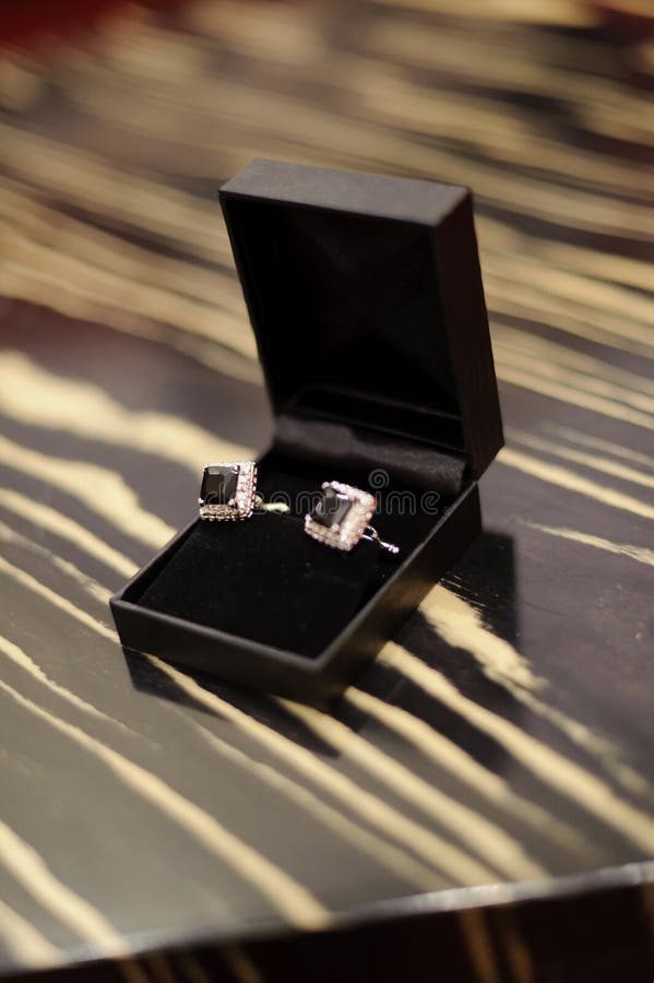 Cuff Links in Box stock image. Image of personal, precious - 37774121