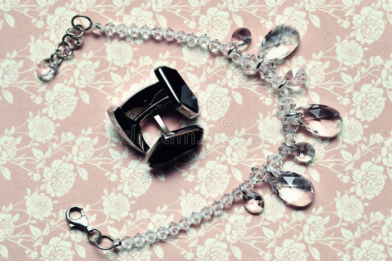 Cuff-links and necklace stock image. Image of groom, cufflink - 29162209