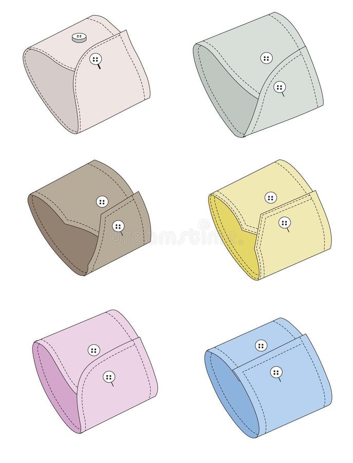 Cuff for shirts stock vector. Illustration of elegance - 9318246