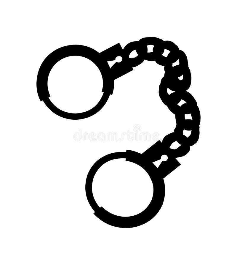 Handcuffs stock vector. Illustration of collection, enforcement - 34571480