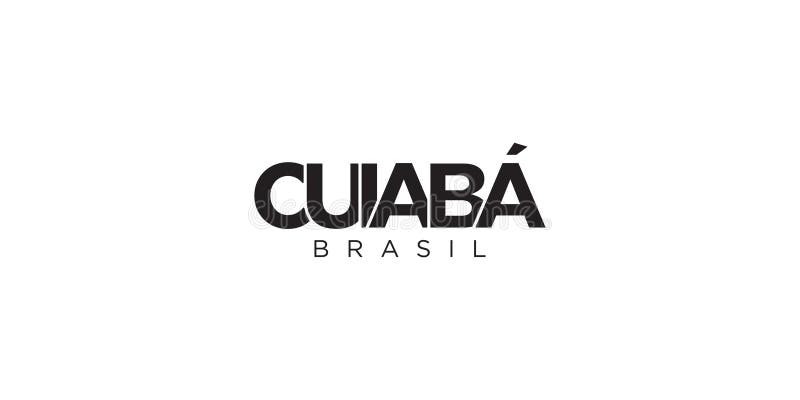 Cuiaba in the Brasil Emblem. the Design Features a Geometric Style ...