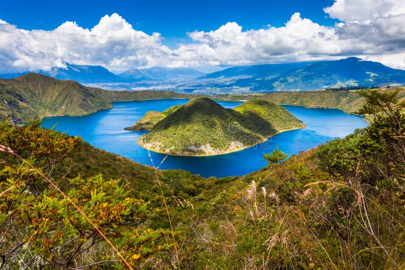 Cuicocha Crater Lake, Reserve Cotacachi-Cayapas, Ecuador Stock Image ...