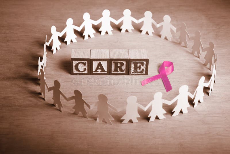 Cuidado Del Cáncer De Pecho Foto de archivo - Imagen de unido, grupo ...