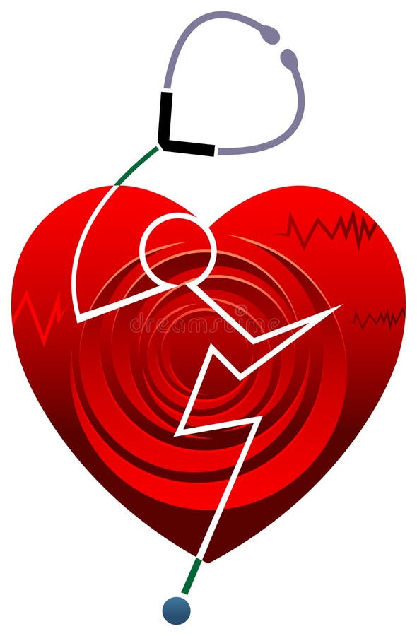 Cuidado del corazón ilustración del vector. Ilustración de icono - 79803772