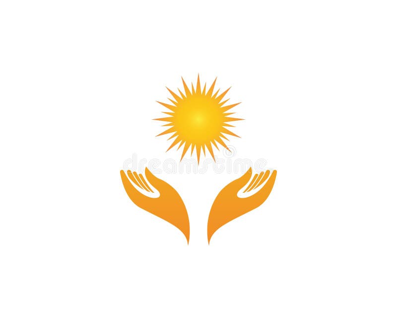 Cuidado Logo Design Template De La Mano Ilustración del Vector ...