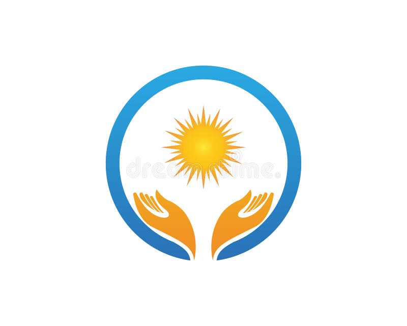 Cuidado Logo Design Template De La Mano Ilustración del Vector ...