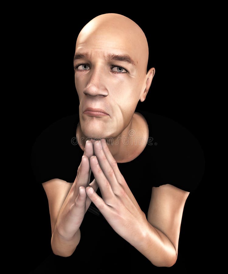 Cuidadosamente Viejo Y Triste Stock de ilustración - Ilustración de ...