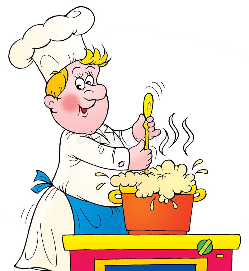 Cuisinier illustration stock. Illustration du cuisinier - 3034573