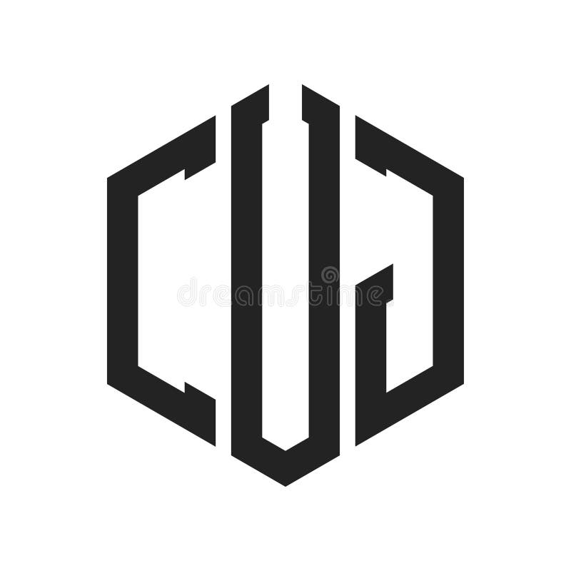 CUJ Logo Design. Initial Letter CUJ Monogram Logo Using Hexagon Shape ...
