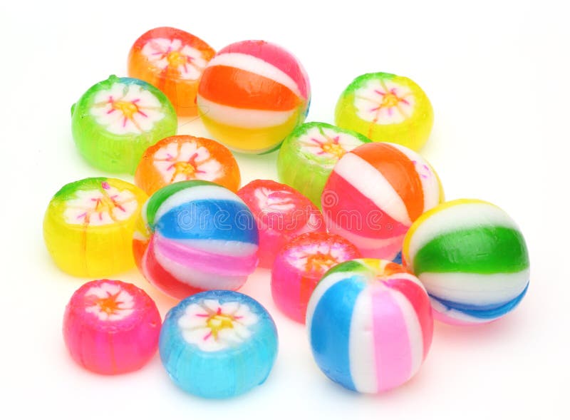 Cukierki na białym tle zdjęcie stock. Obraz złożonej z grupa - 43757246