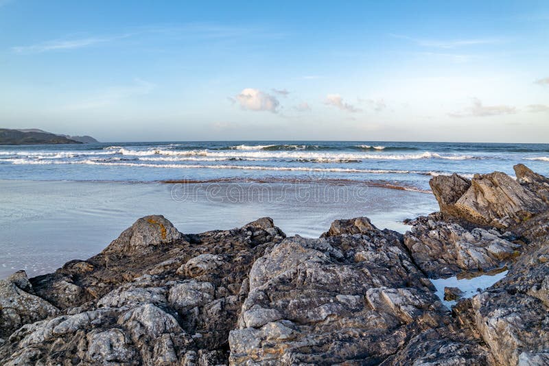 Culdaff Beach, Inishowen Peninsula. County Donegal - Ireland. Stock ...