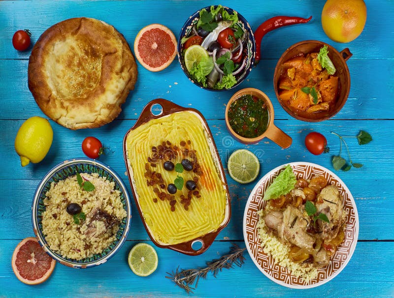 Guisado de Maghreb Mahfe foto de stock. Imagem de argélia - 106381710