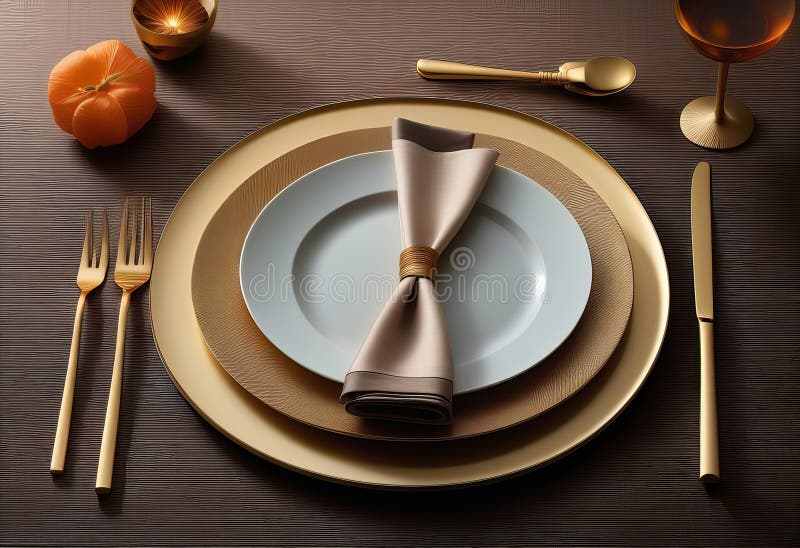 A Culinary Affair of Fine Dining Excellence Stock Illustration ...