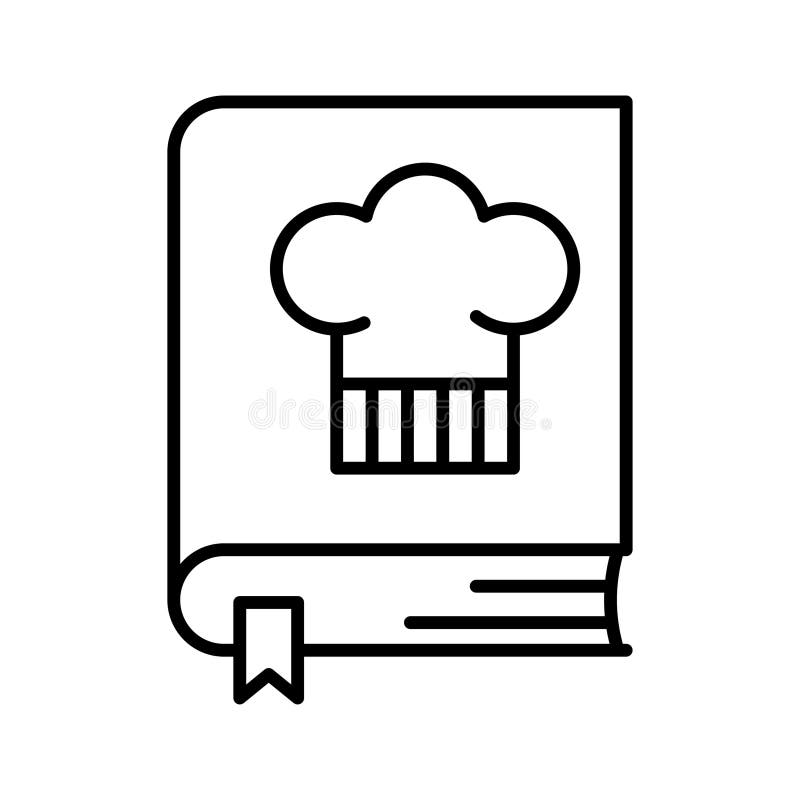 Culinary Book Icon. Kitchen Reference Containing Recipes Stock Vector ...