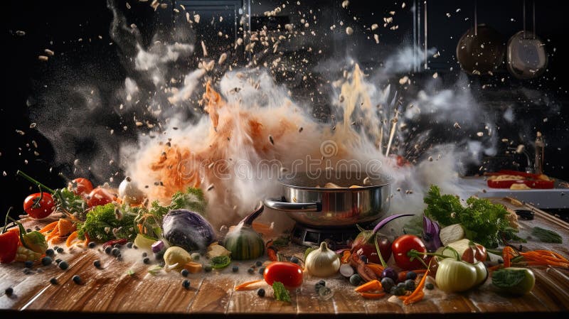 Culinary Chaos: Cook in the Active Process of Cooking Stock ...
