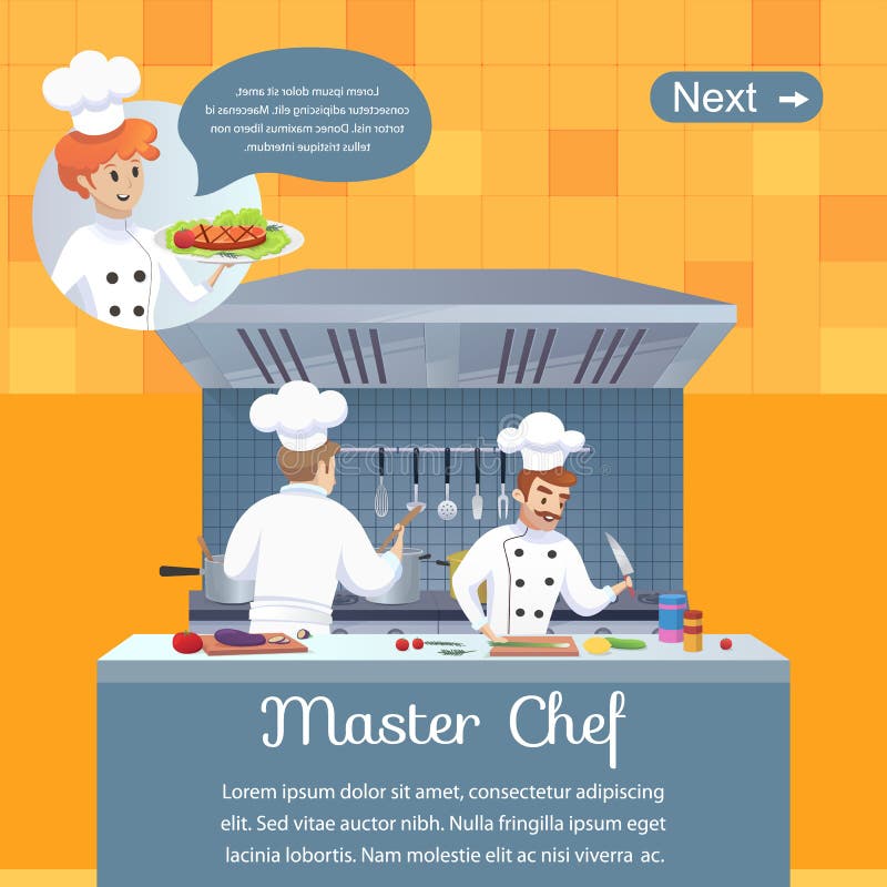 Culinary Concept Illustration Restaurant Business Stock Vector ...