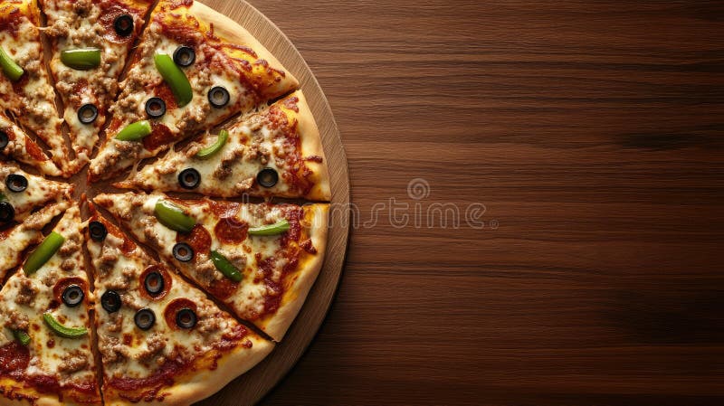 This Culinary Creation Features a Freshly Baked Pizza Adorned with ...