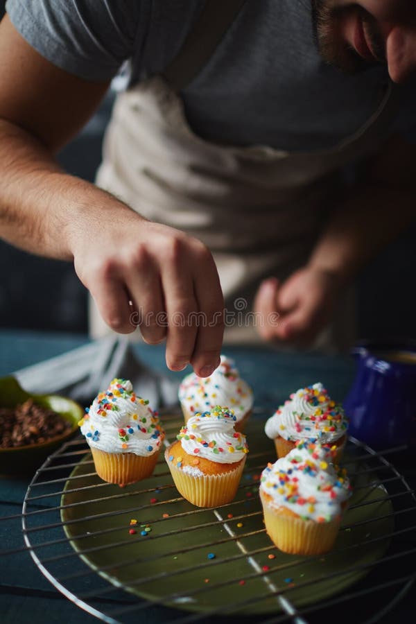 Culinary creation stock photo. Image of culinary, sprinkles - 69776126