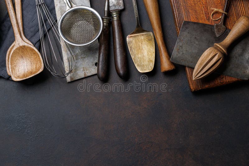 Culinary Essentials: Diverse Cooking Utensils Stock Image - Image of ...