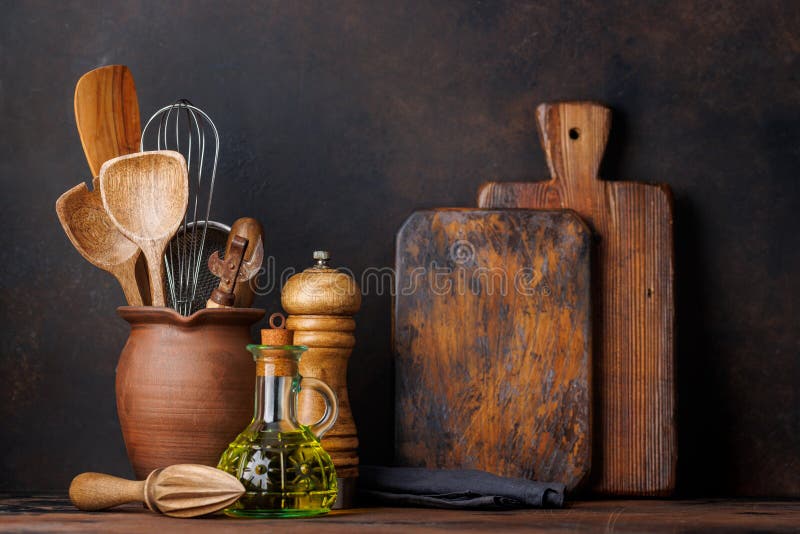 Culinary Essentials: Diverse Cooking Utensils Stock Image - Image of ...
