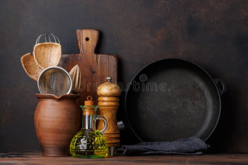 Culinary Essentials: Diverse Cooking Utensils Stock Illustration ...