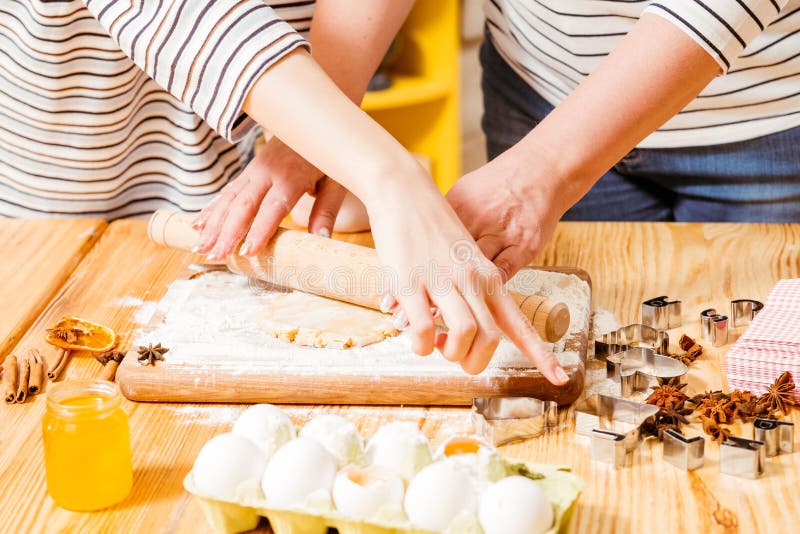 Culinary Master Class Dough Gingerbread Biscuits Stock Photo - Image of ...