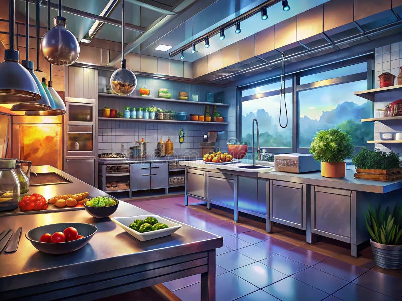 A Culinary Masterpiece Exploring the Chefs Kitchen a Visual Feast of ...