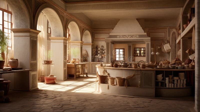 Ancient Roman Kitchen Stock Illustrations – 362 Ancient Roman Kitchen ...