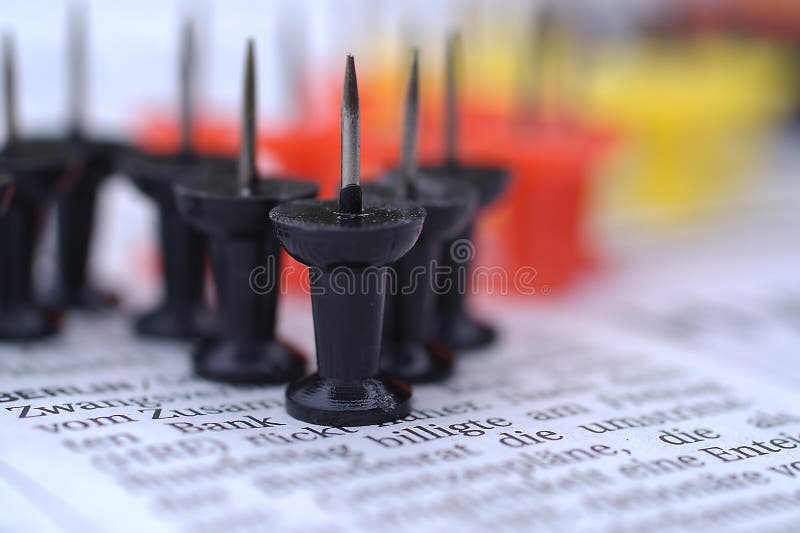 Pins on an Graphs and Charts Stock Photo - Image of macro, money: 27574510