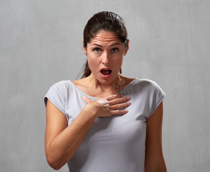 Woman with Guilty Face Expression. Stock Image - Image of blonde, girl ...