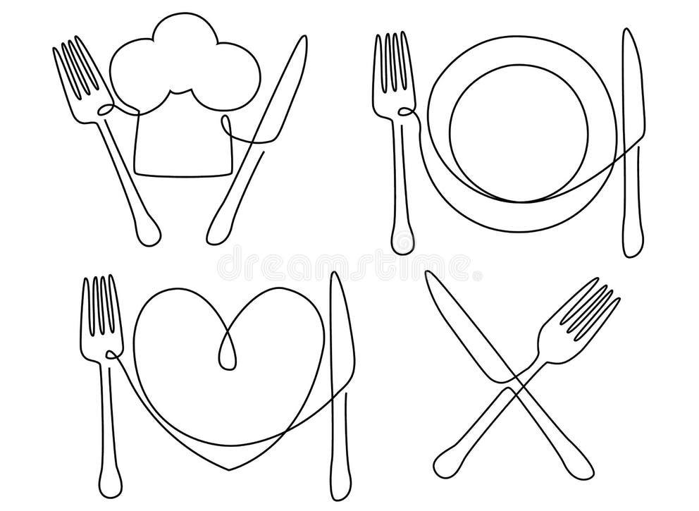 Plate Line Drawing Stock Illustrations – 12,262 Plate Line Drawing ...