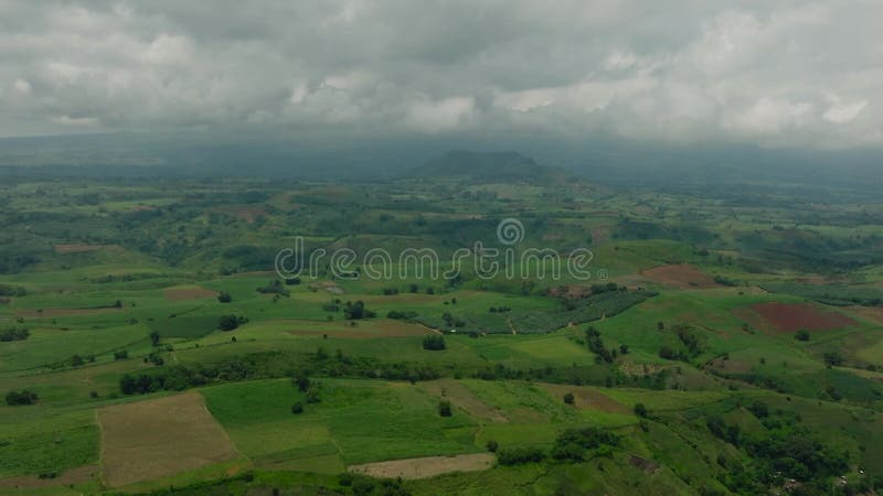 Cultivable Land and Greenery Forest in the Philippines. Stock Footage ...