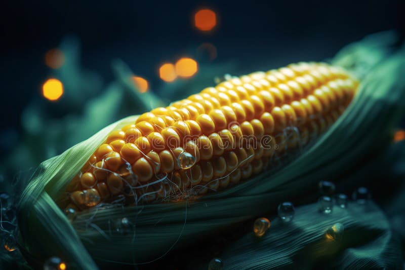 Cultivating Corn with Artificial UV Light for Better Yield Stock ...