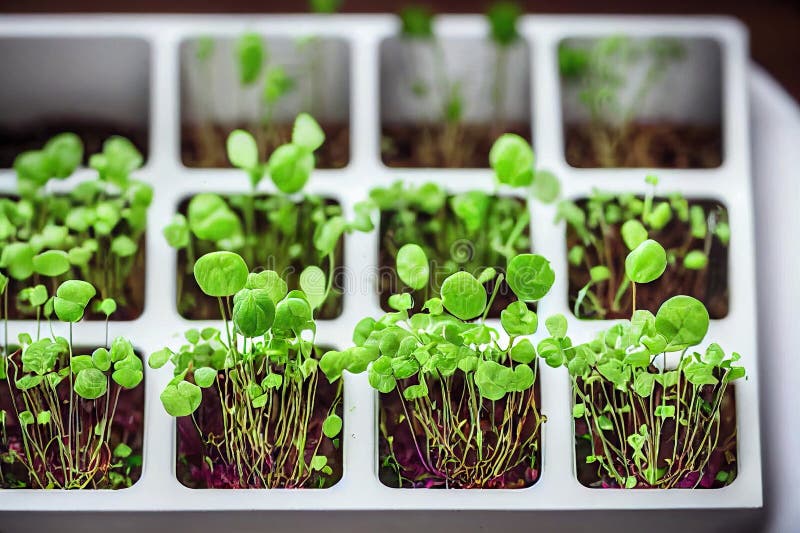 Cultivation of Organic Microgreens in Rectangular Trays in Closed ...